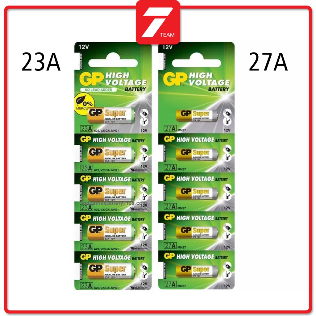 GP Super 23A 27A 12V High Voltage Alkaline Battery Batteries (GP23A ...