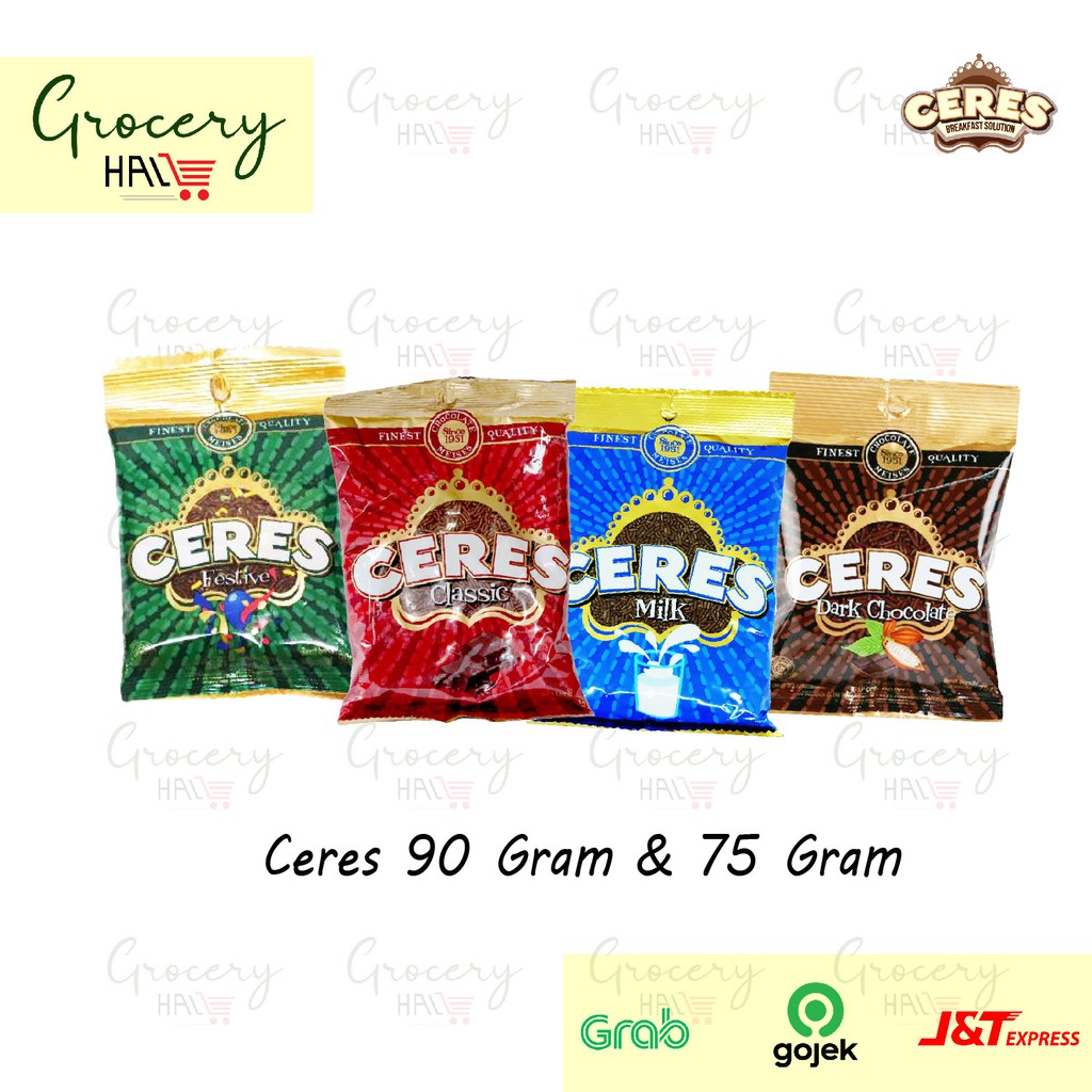 Ceres MESES Chocolate 80gram (Classic/Milk/Festive/Dark Chocolate ...