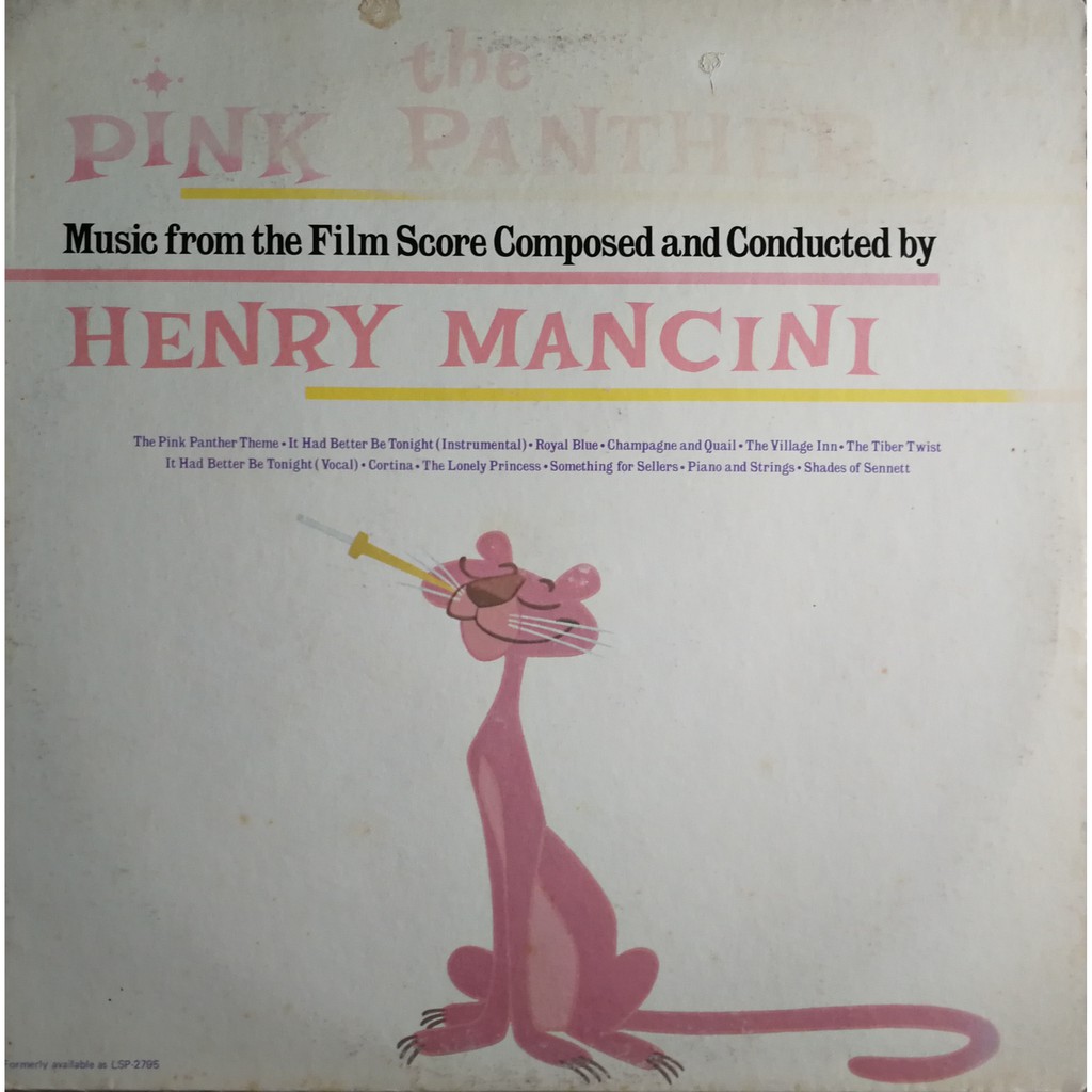 Vinyl LP - Henry Mancini - The Pink Panther (Music From The Film Score ...
