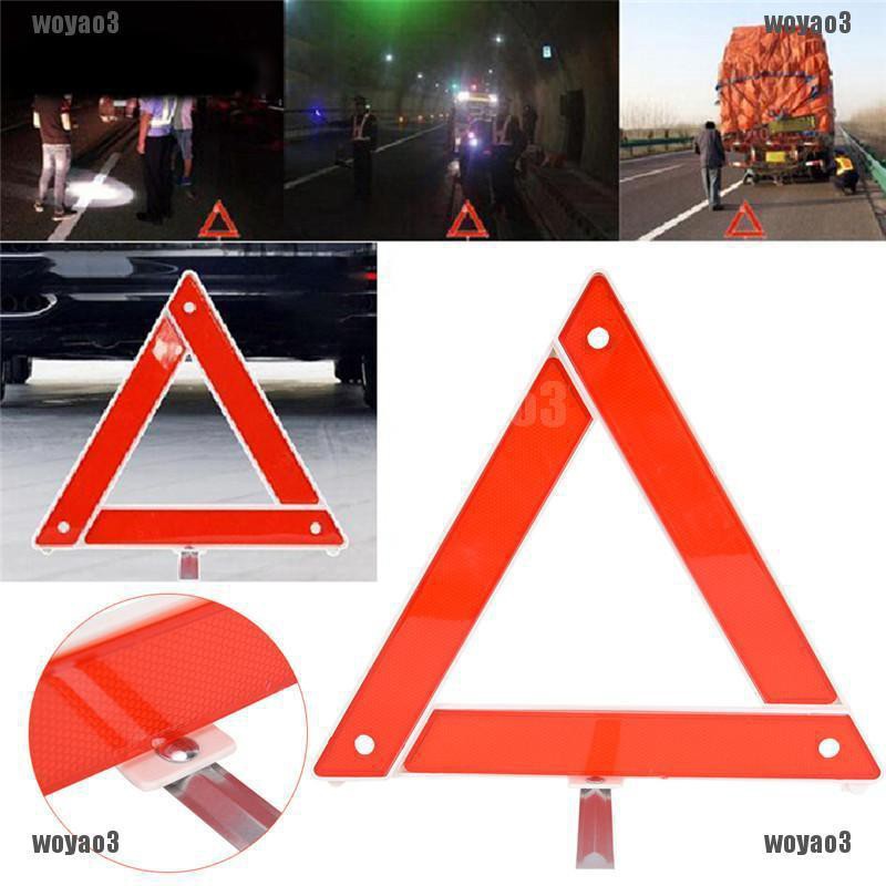 Car Triangle Safety Warning Parking Sign Reflective Foldable Road ...