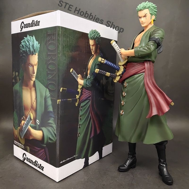 One Piece Grandista Roronoa Zoro Collection Figure (H:27cm) | Shopee ...