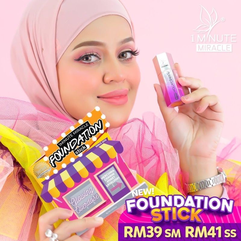 💯 Original HQ - 1 minutes miracle stick foundation | Shopee Malaysia