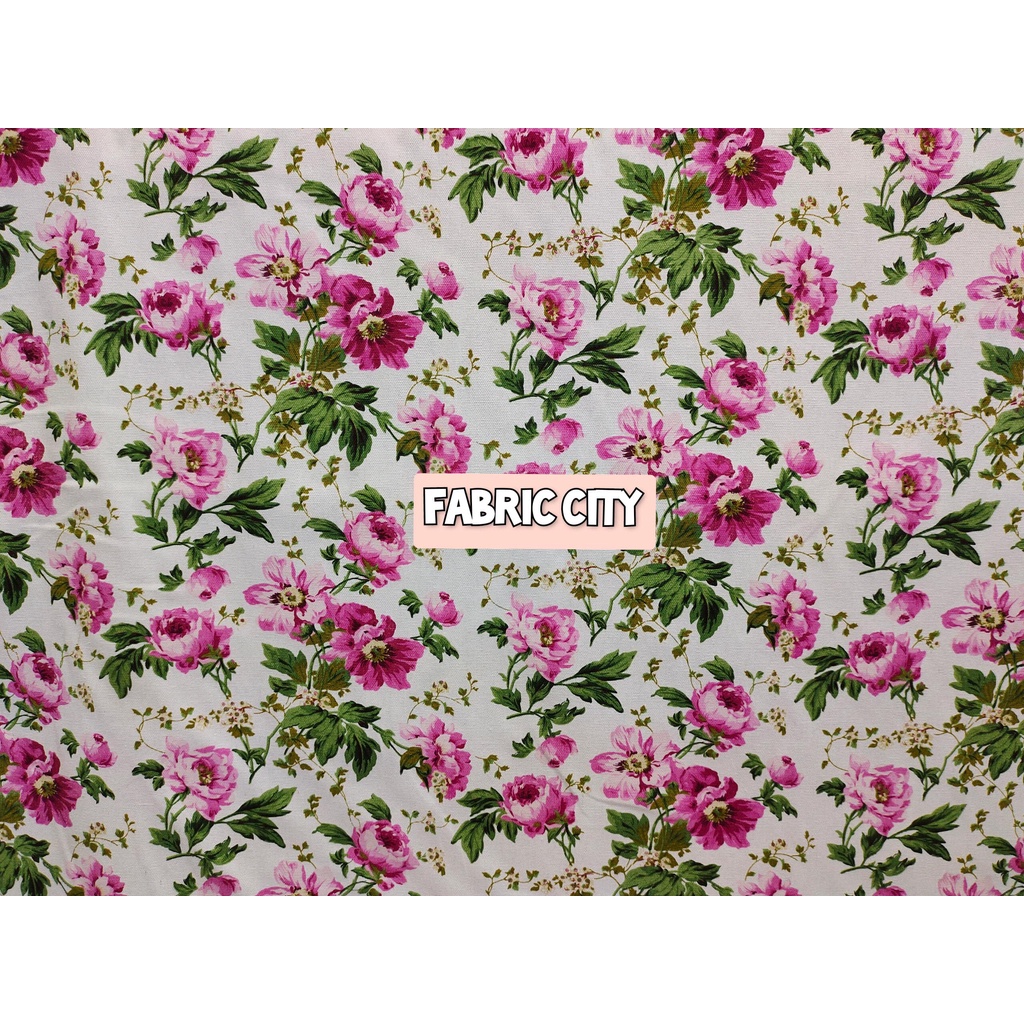 Heavy Cotton 60" /English Cotton 60"/Kain Langsir Cotton 60inci(harga ...