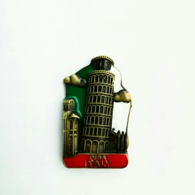The Leaning Tower of Pisa Italy metal ref magnet souvenir | Shopee Malaysia