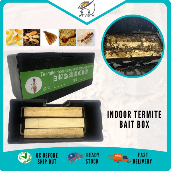 Kotak Umpan Anai-anai Kayu Indoor Termite Bait Box Wood Trap Termite ...