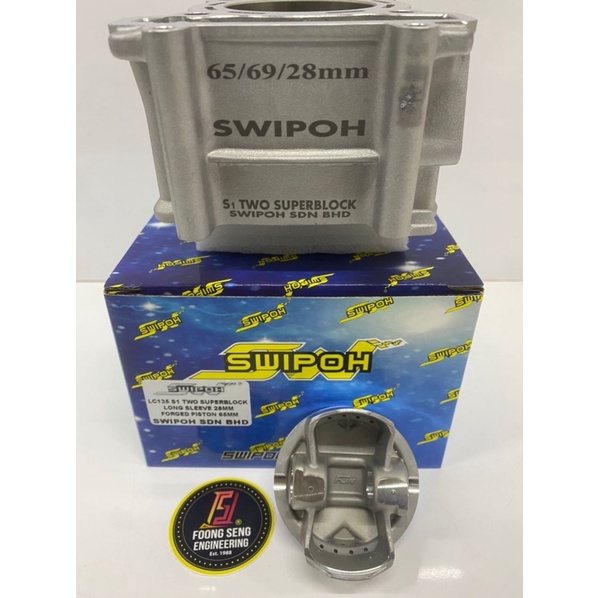 SWIPOH BLOCK LC135 / Y15 / NVX / Y16 SUPER CERAMIC LC 57mm 58 59 60mm ...