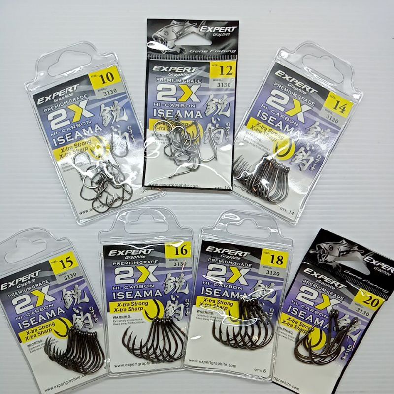 Expert Graphite 2X ISEAMA HOOKS (3130) | Shopee Malaysia