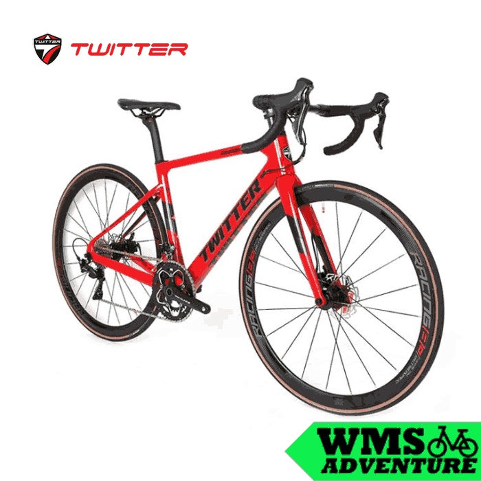 Twitter Stealth Pro Road Bike Disc Retrospec Full carbon frame 22 Speed ...