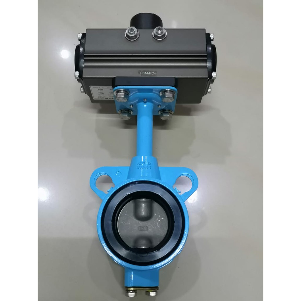OKM Pneumatic Butterfly Valve P-602A with Actuator,Size50A | Shopee Malaysia