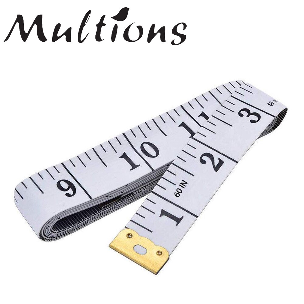 1 PC White Soft Tape Measure 1.5M/60In Double Scale Sewing Ruler ...