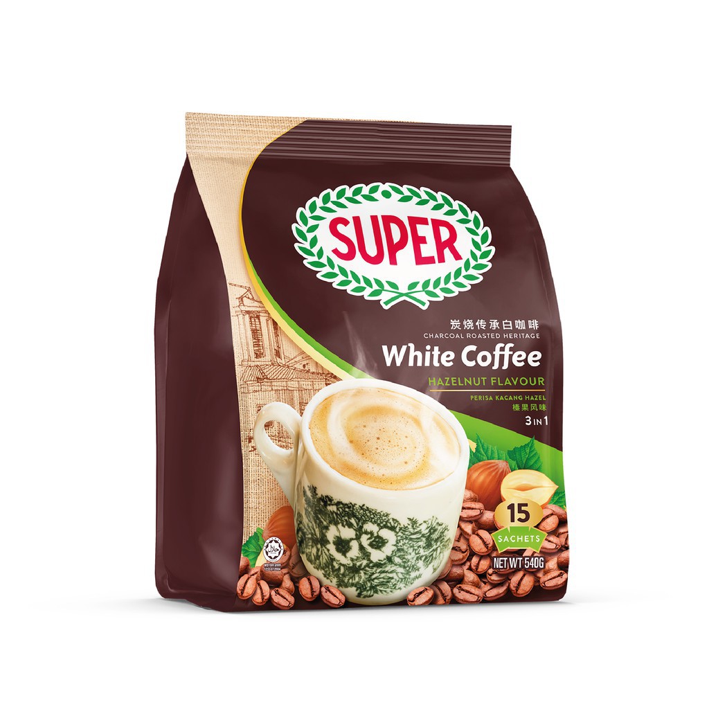 Super 3 in 1 Roasted White Coffee Hazelnut / Brown Sugar / Classic 15 ...