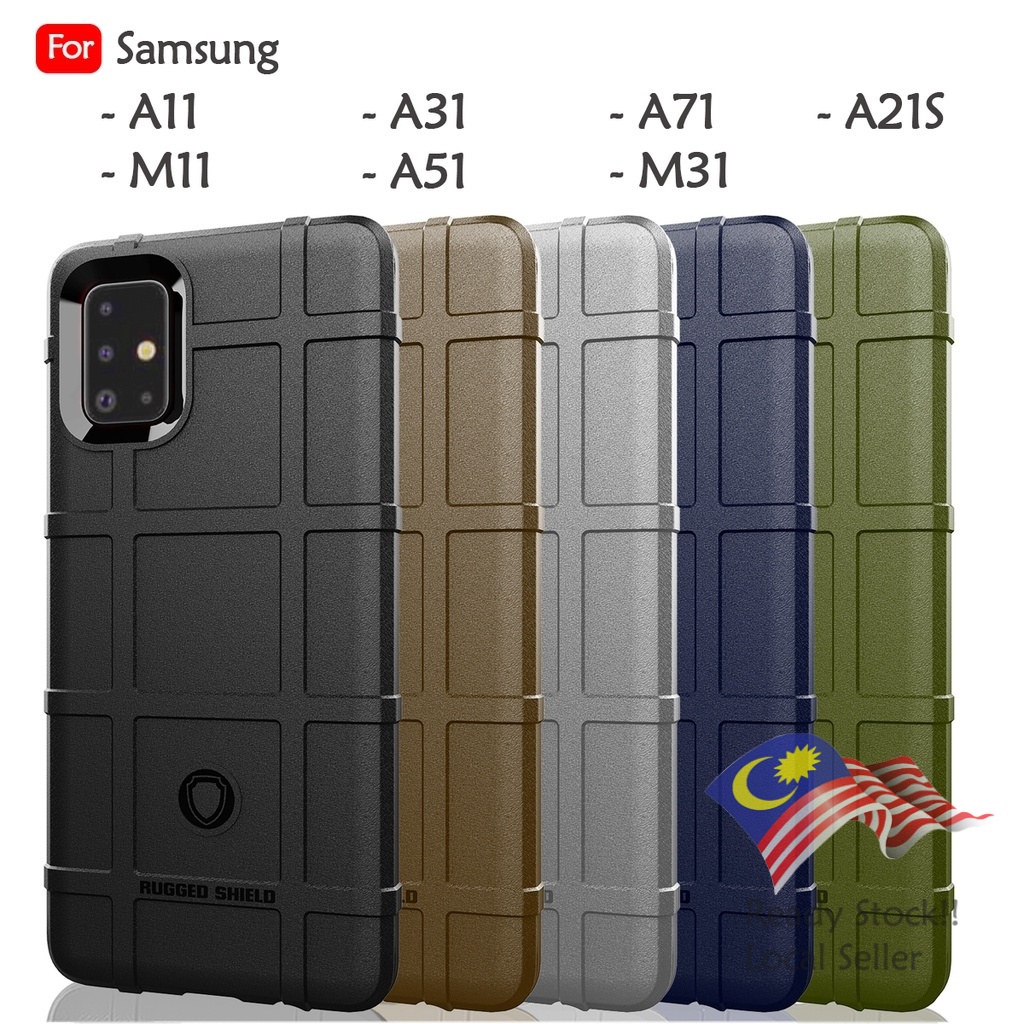 Samsung Galaxy A11 M11 A31 A51 A71 M31 A21S Rugged Shield Thick TPU ...