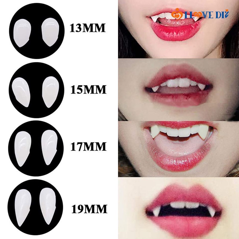 1 Pairs Resin Material Vampire Teeth / Creative Dentures Props for ...