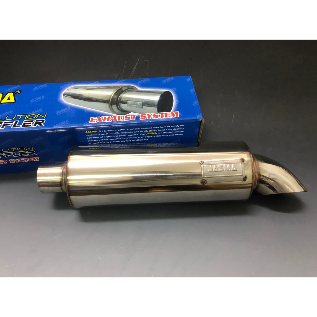 JASMA® N1 muffler 11''x4''x2.5''x2'' inlet curve JRM-06 trompet bengkok ...