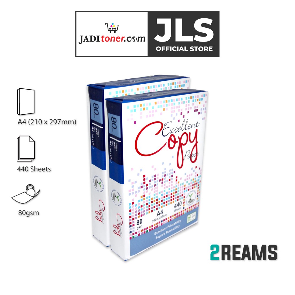 Excellent Copy A4 Paper (80gsm x 440's x 2 Ream) | Shopee Malaysia
