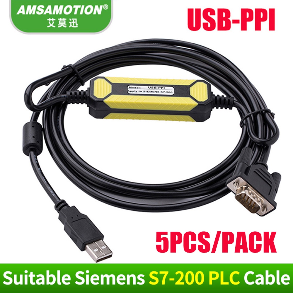 SZ 5PCS/PACK SIMATIC Programming Cable 5x USB-PPI USB To RS485 Adapter ...