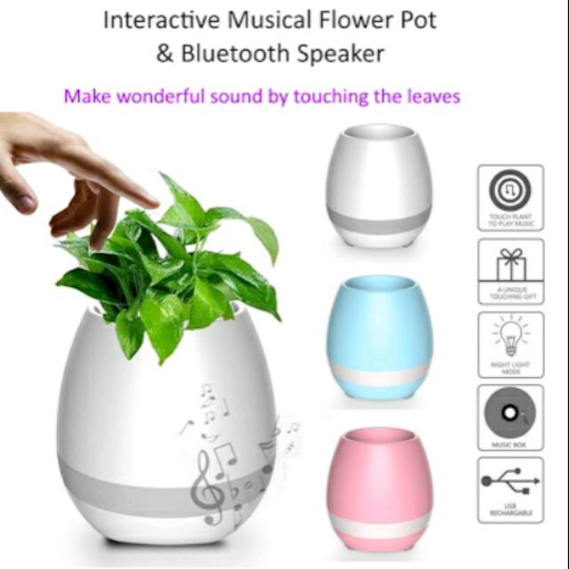 New Interactive Flower Pot with Bluetooth Speaker | Shopee Malaysia