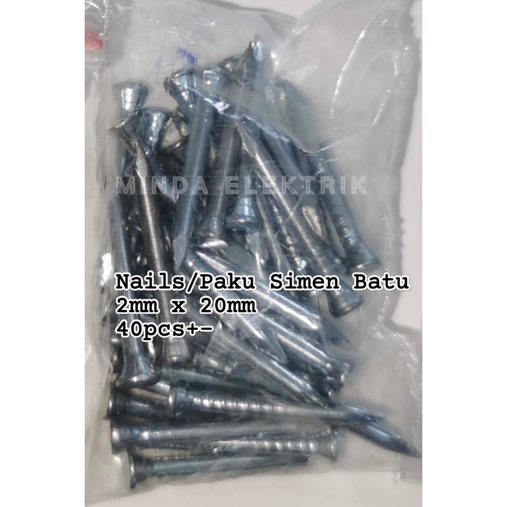 Paku Kayu/ Paku Simen Batu/ Concrete Nail/ Wood Nail | Shopee Malaysia