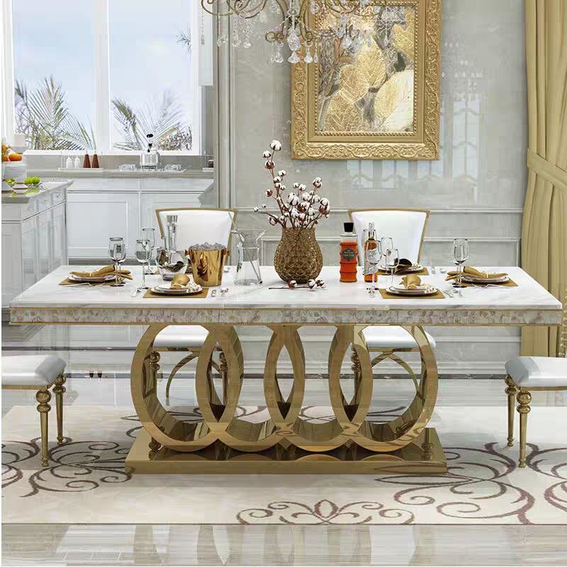 [PREORDER] AUDI MARBLE DINING TABLE ONLY MEJA MAKAN MARMAR | Shopee ...