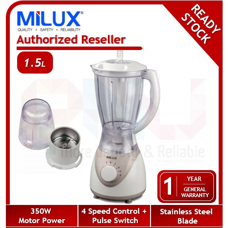 Milux 350W Food Blender MBD-9833 (1.5L) | Shopee Malaysia