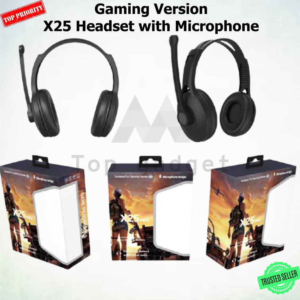 🔥Ready Stock🔥 Gaming Version Stereo Headset X25 With Microphone and ...