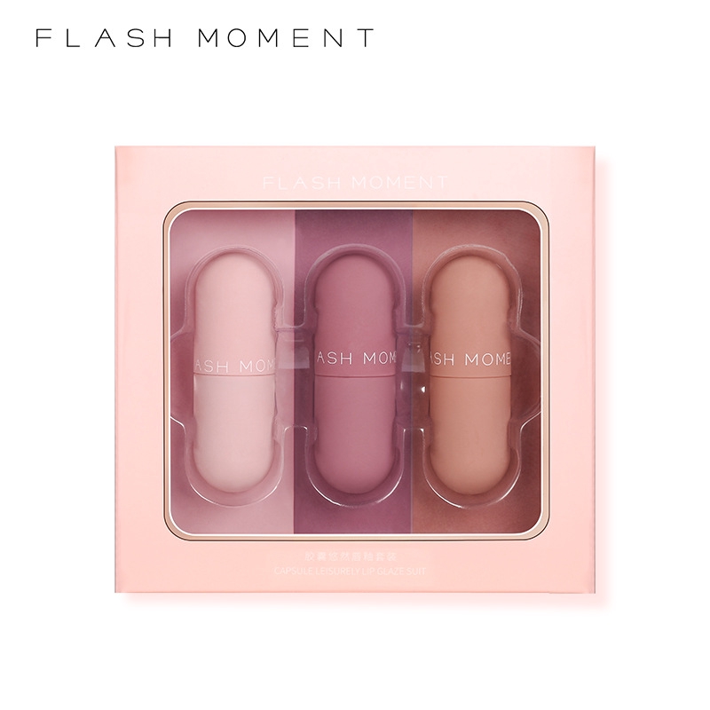 Flash Moment 3 in 1 Capsule Lipstick Kit | Shopee Malaysia