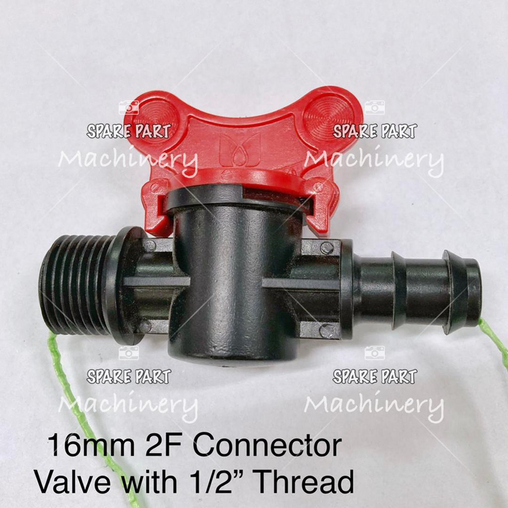 Red stopcock valve thread (High Quality), action valve 16mm x 1/2 16mm ...