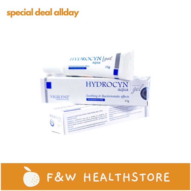 Solcoseryl Jelly Alternative- HYDROCYN Aqua Wound Gel 15gm | Shopee ...