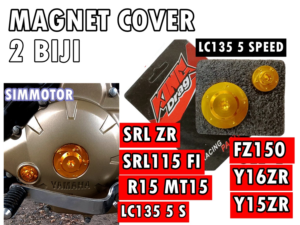 Y16ZR Y15ZR V1 V2 LC135 FZ150 R15 MT15 SRLZR SRL115 FI ALLOY MAGNET ...