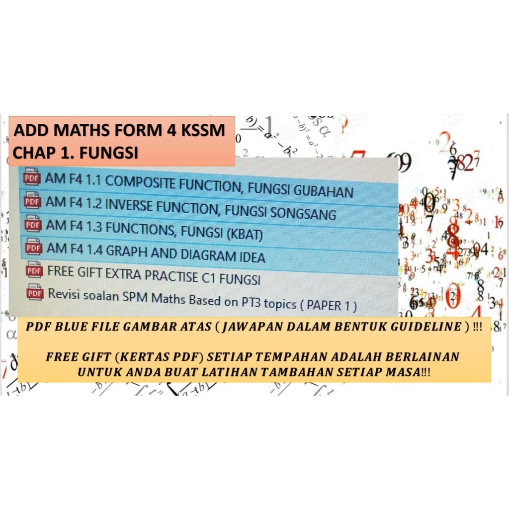 Pdf Kssm Add Maths Form 4 Shopee Malaysia