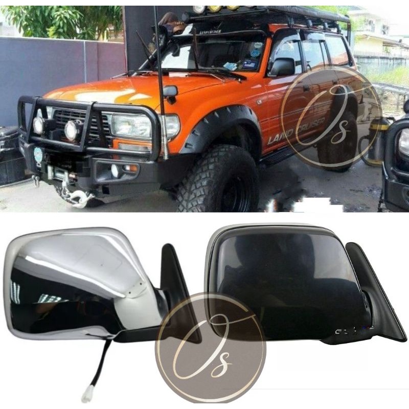Toyota land cruiser 80 Ninja Lc80 hdj80 BJ80 FJ80 side mirror black ...