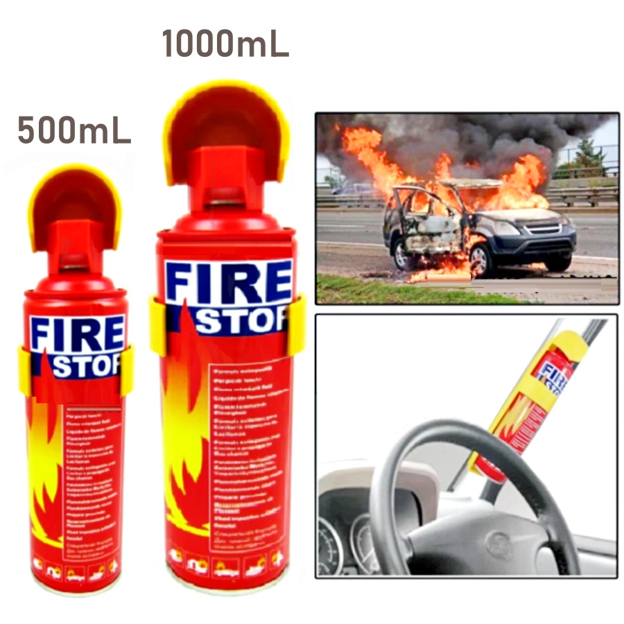 500mL and 1000mL Fire Extinguisher Fire Stop Foam Emergency Life ...