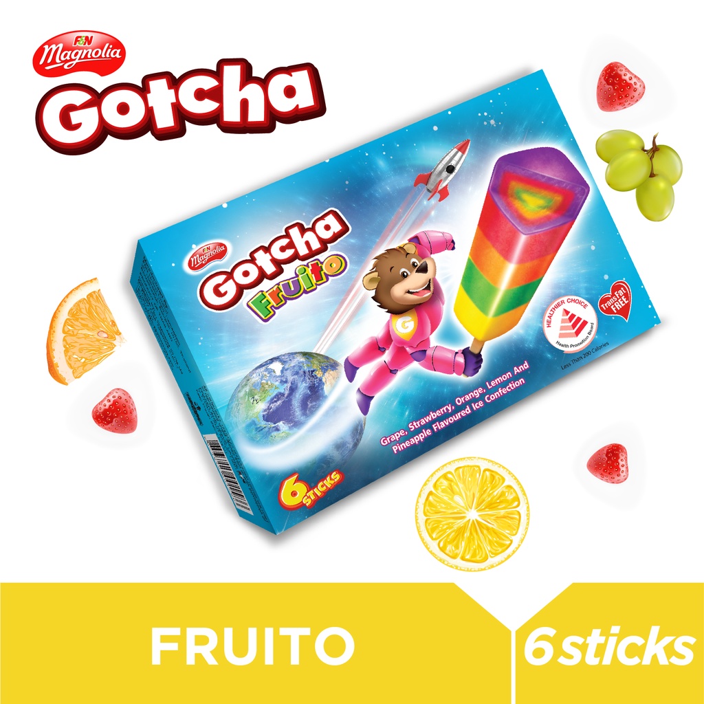 Magnolia Gotcha Fruito Ice Cream 3 Multipack (18 sticks, 60ml each ...