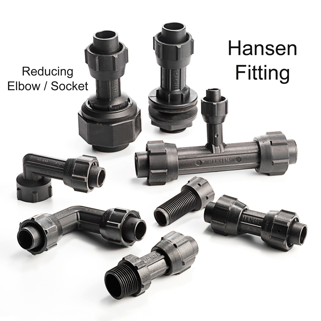 [ 1 UNIT ] Hansen Poly Reducing Elbow socket Fitting Penyambung Poli ...