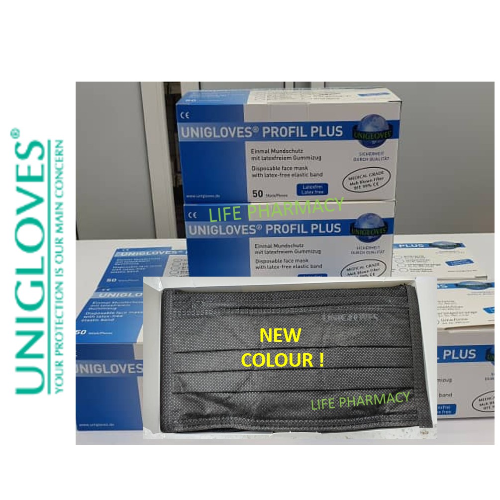 *Ready Stock* UNIGLOVES COLOUR 3PLY SURGICAL MASK 50pieces/BOX (MEDICOS ...