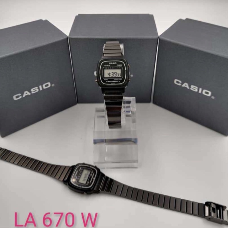 DIGITAL FASHION CASIO classic B650/A500/A168/La680 🔥Promosi Rose Gold ...
