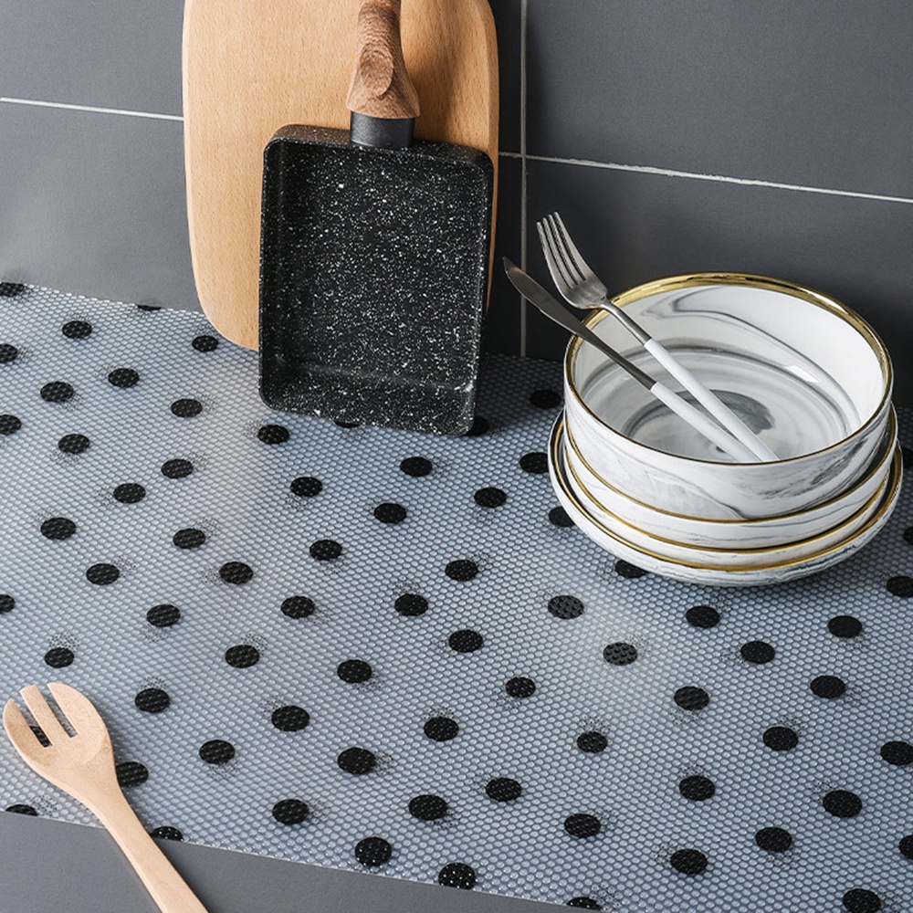 BH- 1Roll EVA Non-Slip Oil-Proof Rubber Drawer Mat Table Shelf Liner ...