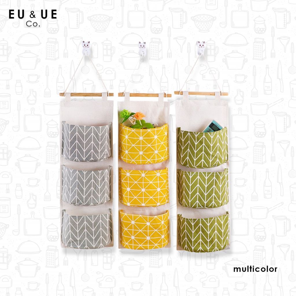 𝗘𝗨&𝗨𝗘 | Wall Pocket Storage RETCHE Siap Penggantung dan Multiple Colors ...