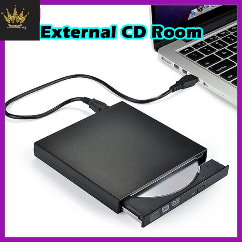 External DVD ROM Optical Drive USB 2.0 CD/DVD-ROM CD-RW Player Burner ...