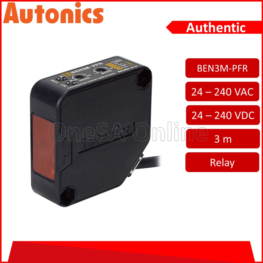 AUTONICS PHOTOELECTRIC SENSOR RETRO.REFLECTIVE+POLAR 3M RELAY(BEN3M-PFR-AD24-240) | Shopee Malaysia