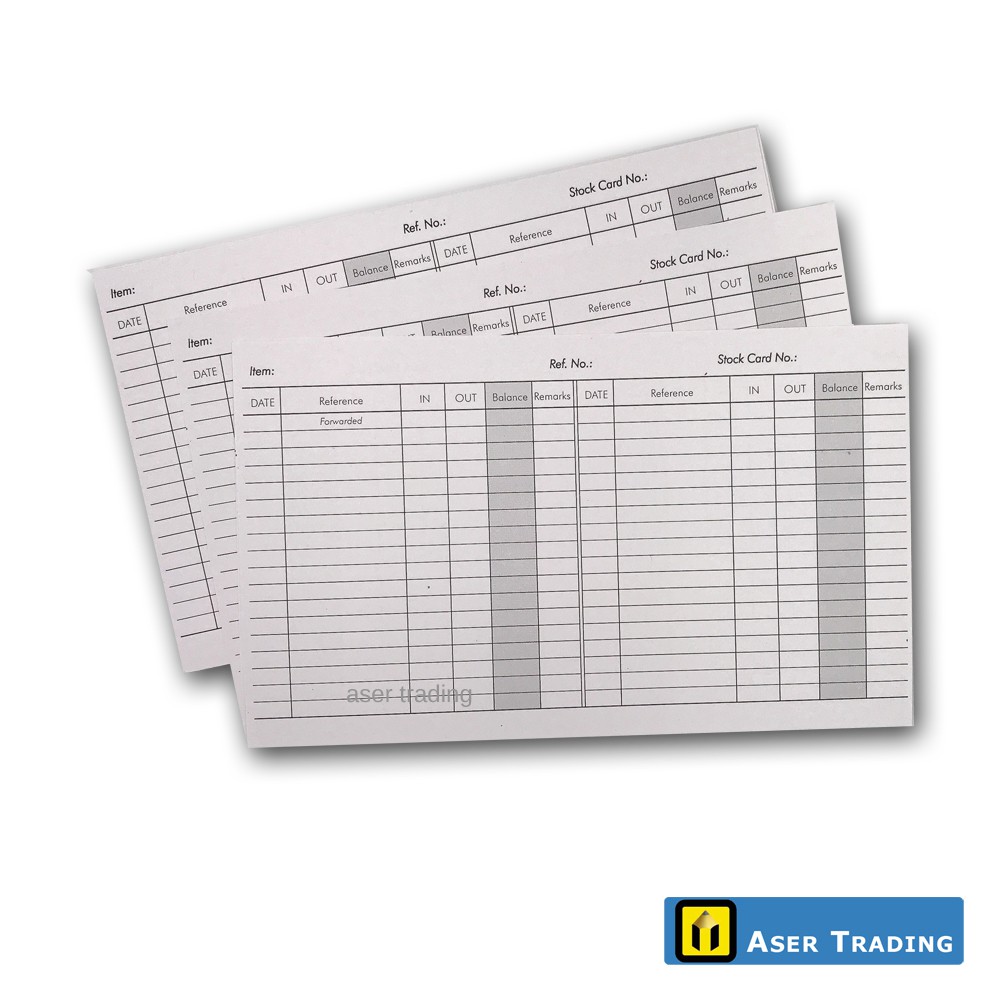 STOCK CARD 200mm x 121mm (30pcs) / KAD STOK | Shopee Malaysia