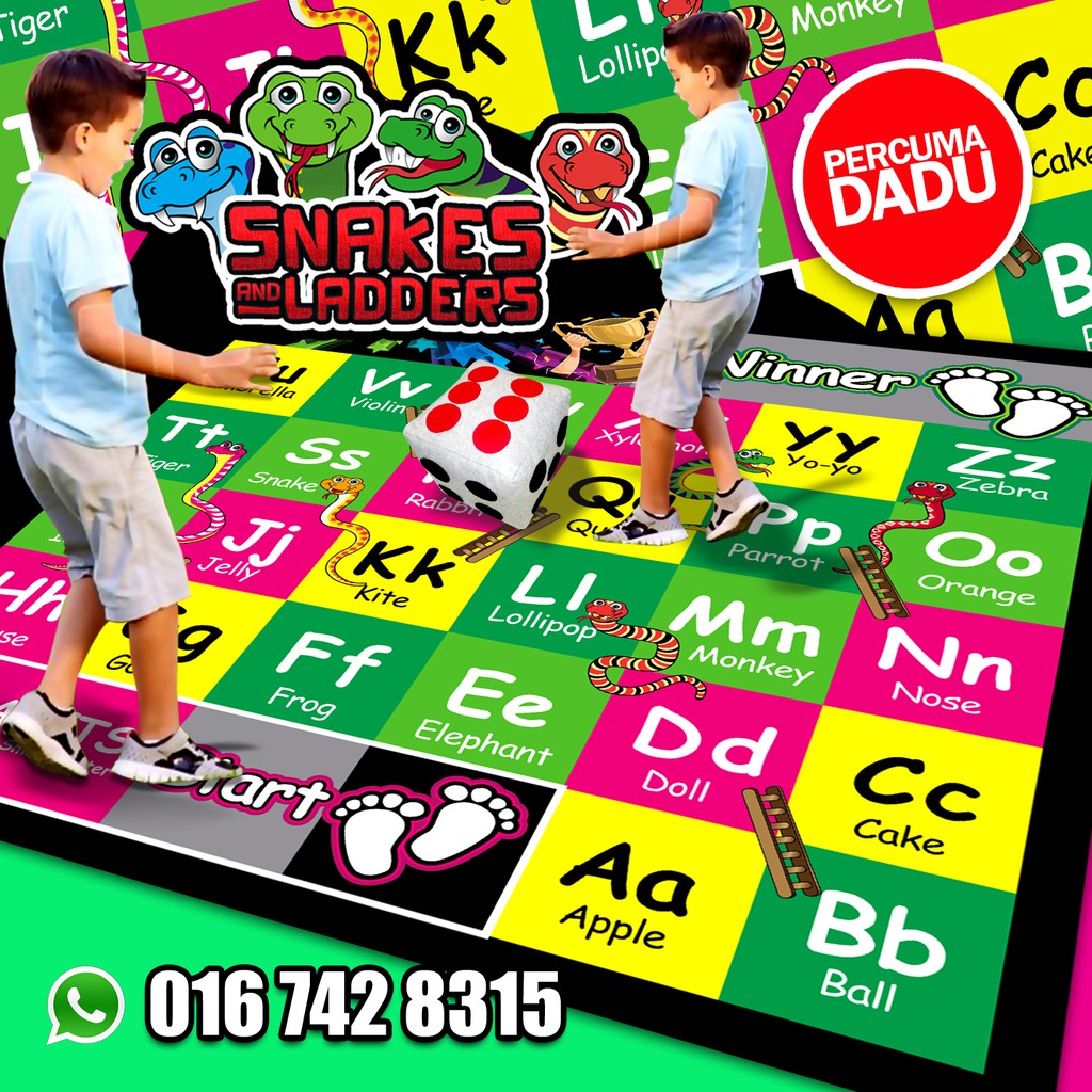GIANT SNAKES AND LADDERS PLAY MATS | Shopee Malaysia
