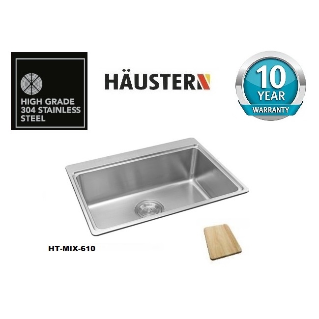 HAUSTERN HT-MIX 610 Single Bowl Stainless Steel Sink (NON RETURNABLE ...