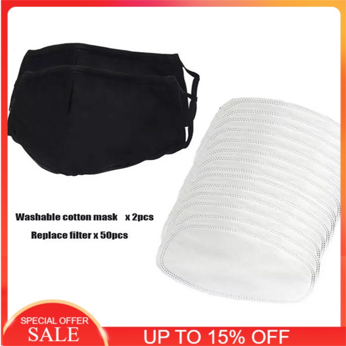 🔥SUPER HOT🔥 Mask 3 layers anti virus filter with 2 safety / Mask tebal ...