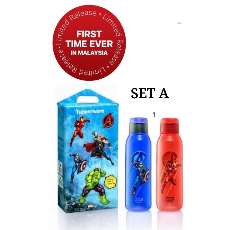 Tupperware Avangers Eco Bottle (1 pc or 2pcs) 750ml - Iron Man ...