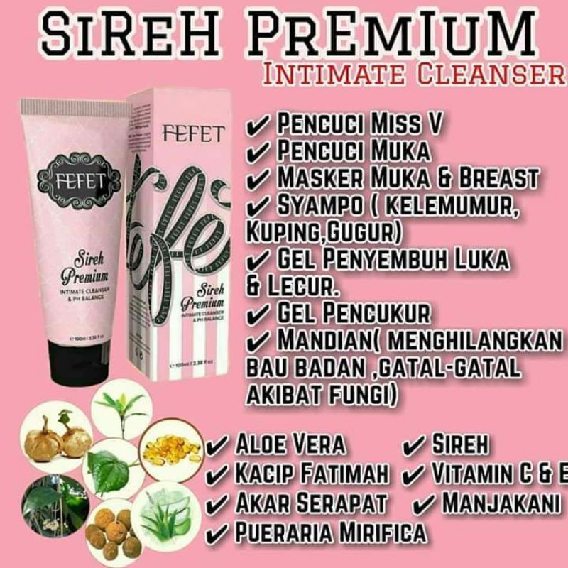 Fefet Sireh Premium Intimate cleanser & PH Balance Original dari Hq | Shopee Malaysia