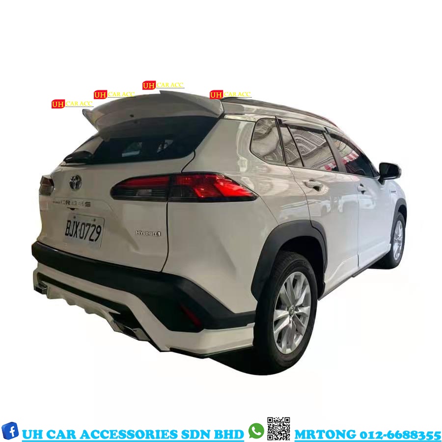 Toyota corolla cross 2022 abs spoiler with paint | Shopee Malaysia