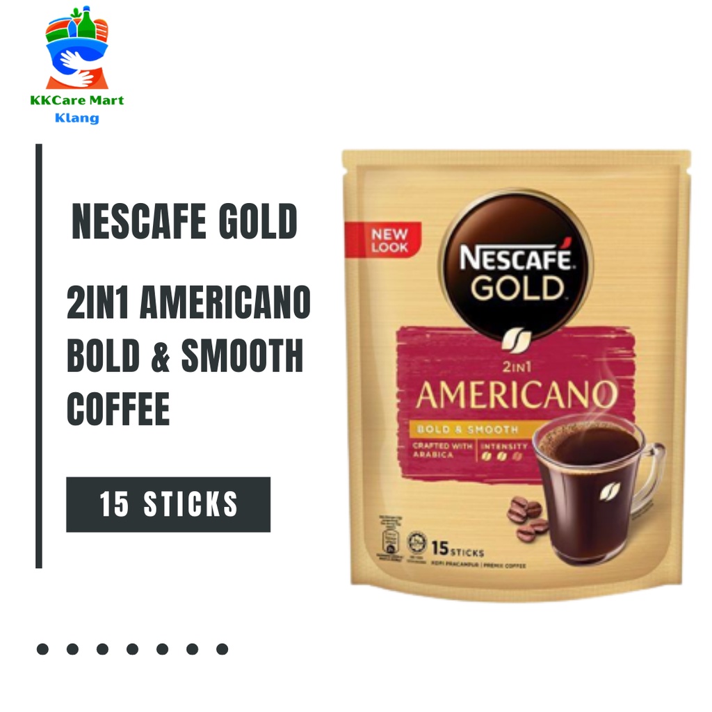 Nescafe Gold 2IN1 Americano Bold & Smooth Coffee Crafted With Arabica ...
