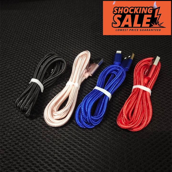⚡️SHOCKING SALE⚡️ PHONE CHARGER CABLE 5A USB SUPER QUICK CHARGING TYPE ...