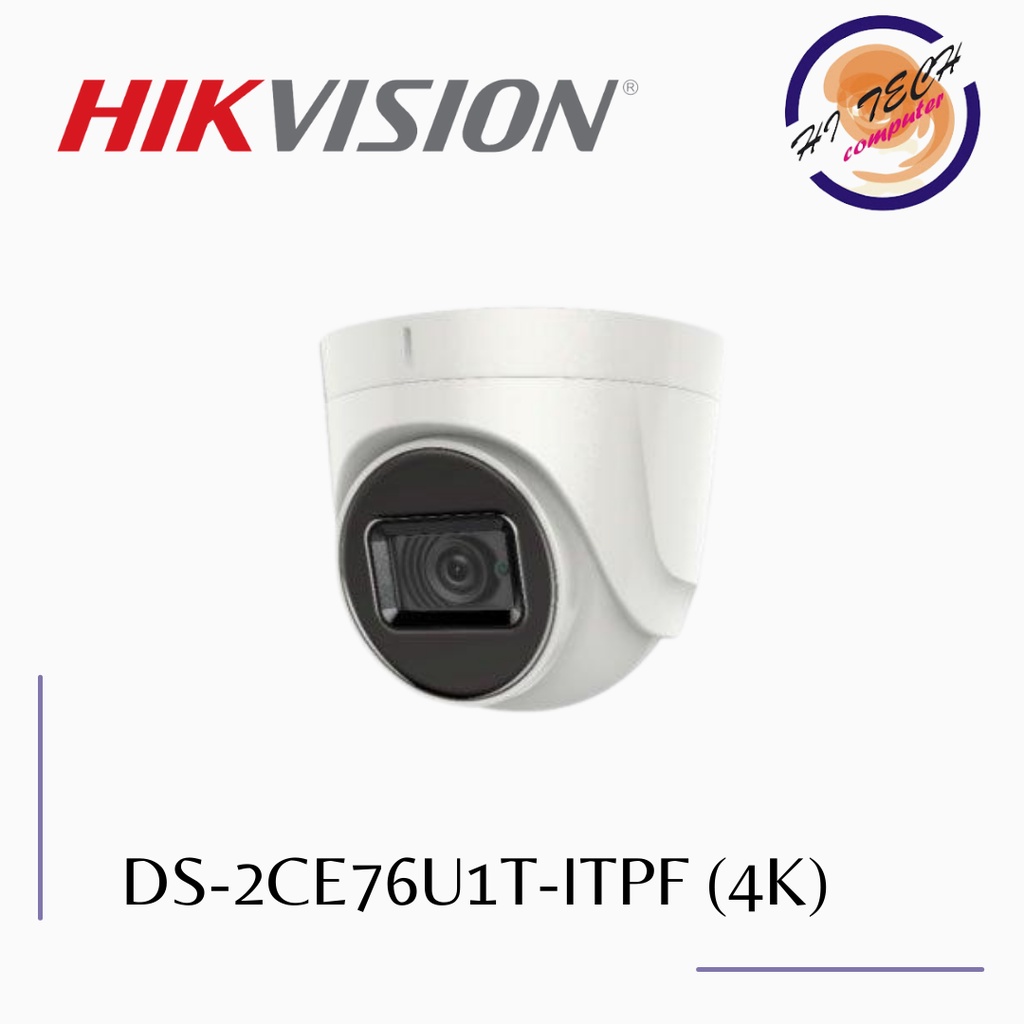 Hikvision DS-2CE76U1T-ITPF 4K Indoor Fixed Turret Camera | Shopee Malaysia